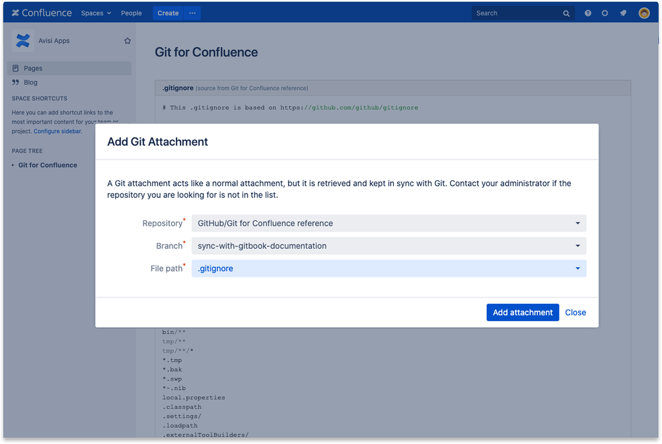 Git for Confluence